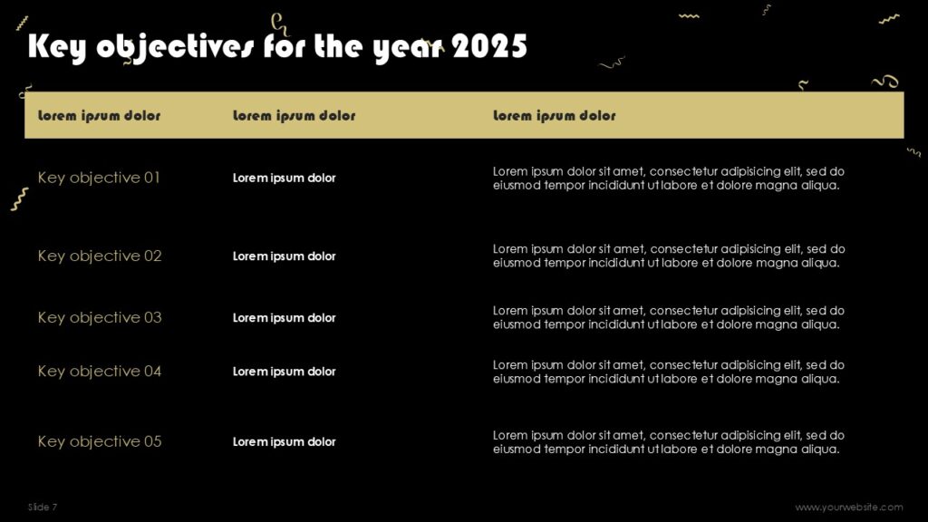 Happy New Year 2025 Business Success Presentation PowerPoint Template ...