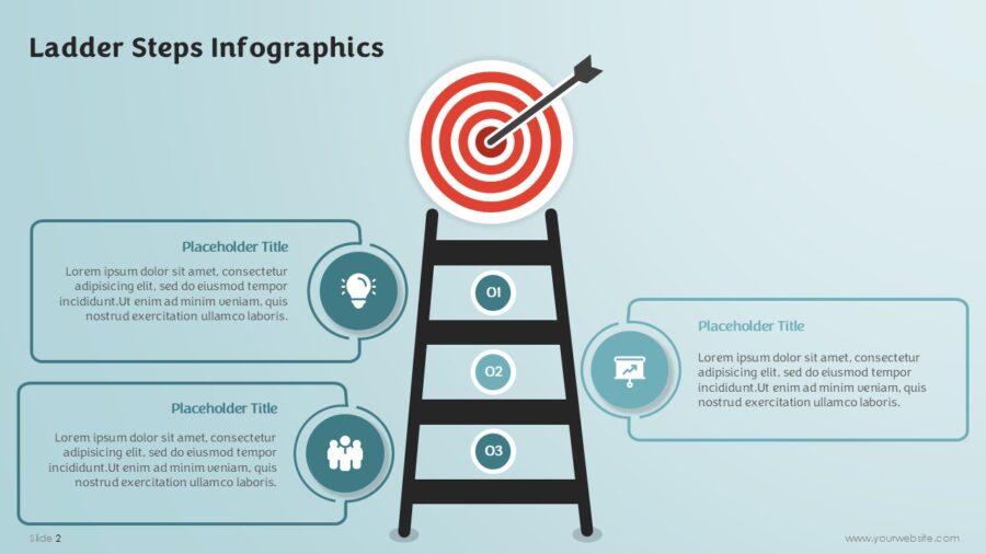 Ladder Steps Infographics PowerPoint Templates & Google Slides