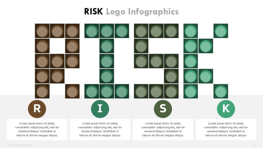 Lego 4 Letters Infographics PowerPoint and Google Slides