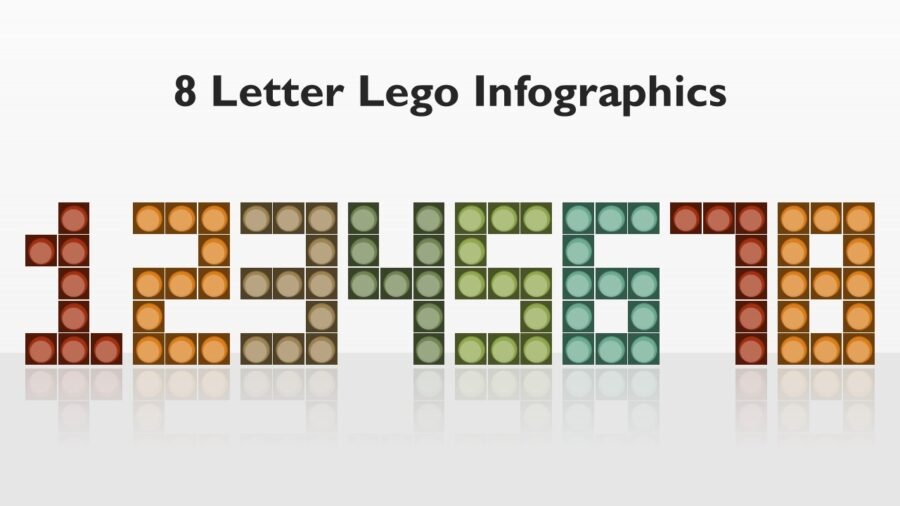 Lego 8 Letters Infographics PowerPoint and Google Slide