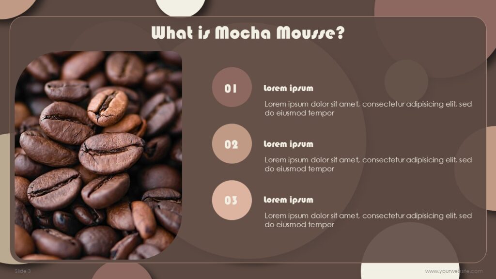 Modern Abstract Color of the Year 2025 Mocha Mousse PowerPoint Template ...