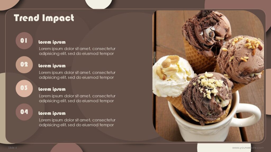 Modern Abstract Color of the Year 2025 Mocha Mousse PowerPoint Template ...