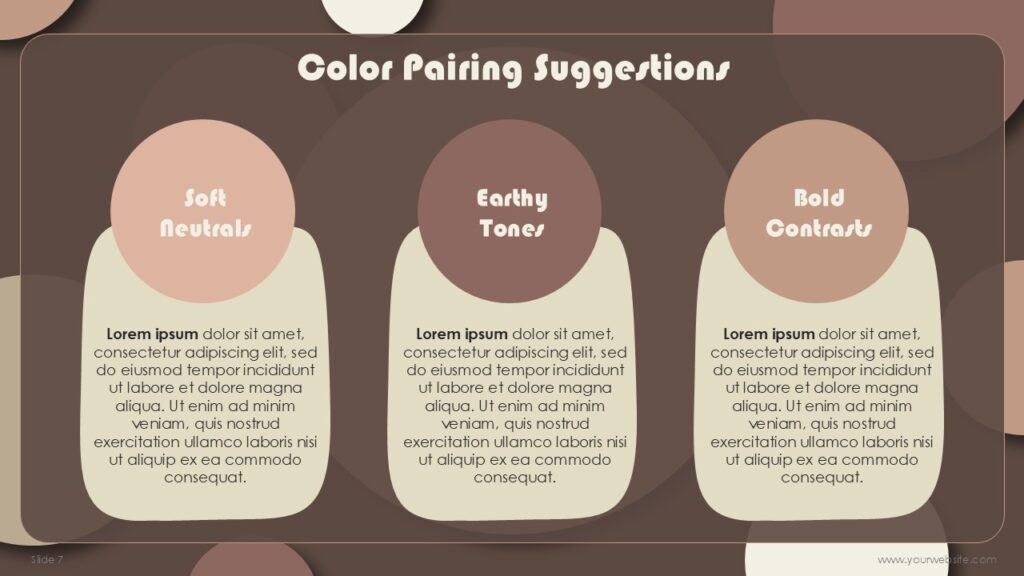 Modern Abstract Color of the Year 2025 Mocha Mousse PowerPoint Template ...