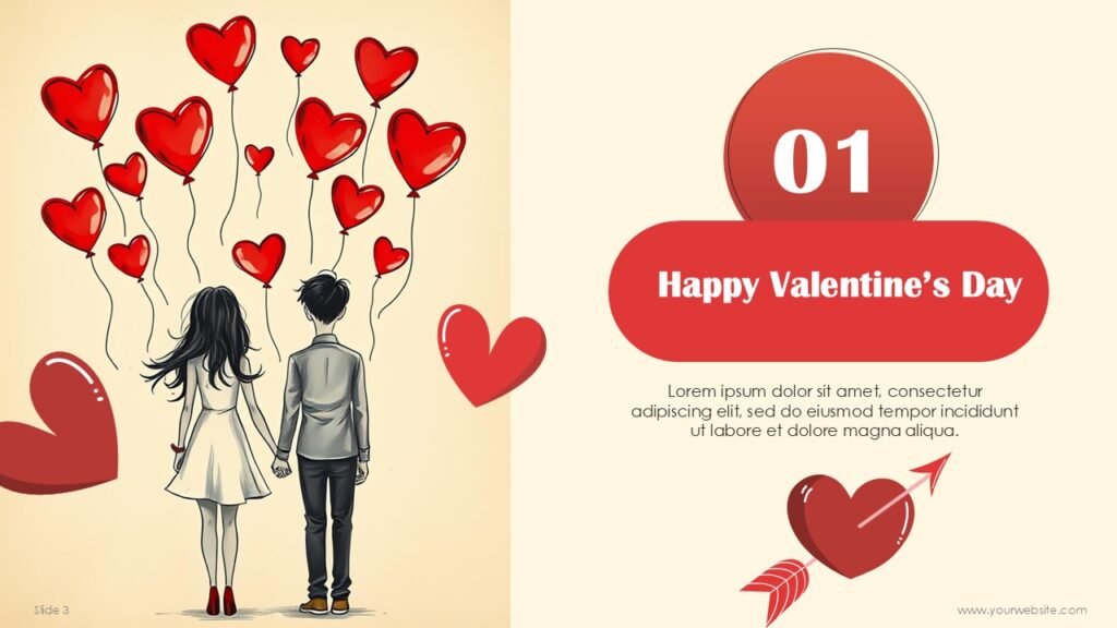 Cute Valentines Day Slides Presentation Templates