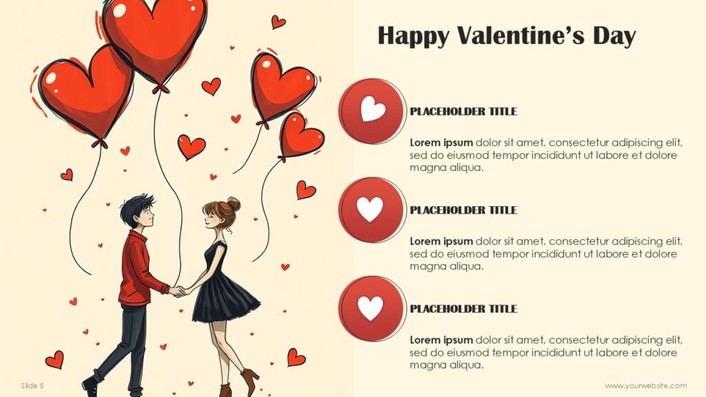 Cute Valentines Day Slides Presentation Templates