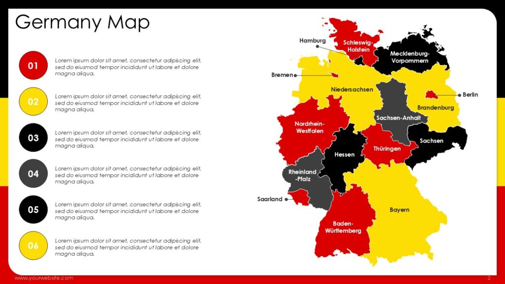 Germany Map Presentation Templates & Google Slides