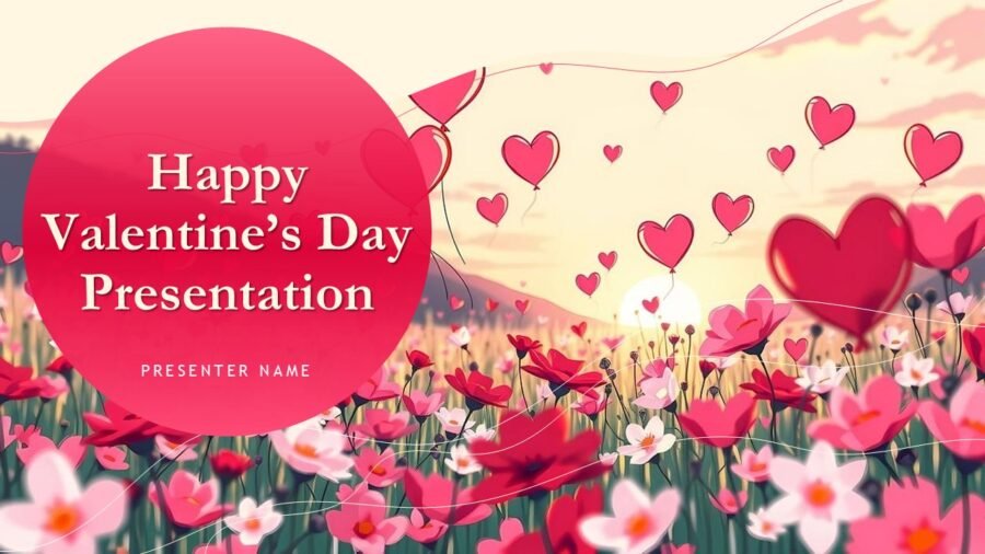 Happy Valentines Day Presentation PowerPoint Templates