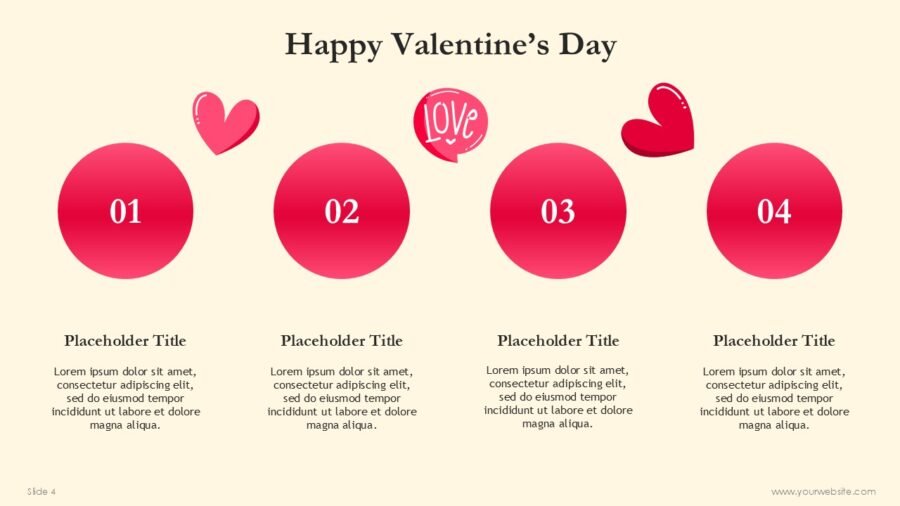 Happy Valentines Day Presentation PowerPoint Templates
