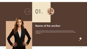 Minimalist Law Firm Pitch Deck Presentation Templates