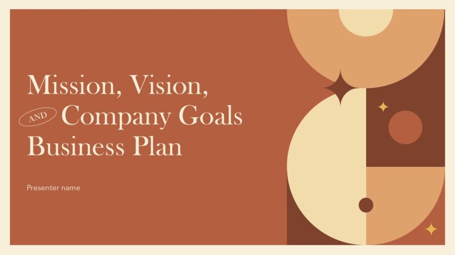 Mission Vision and Company Goals Business Plan Presentation Template