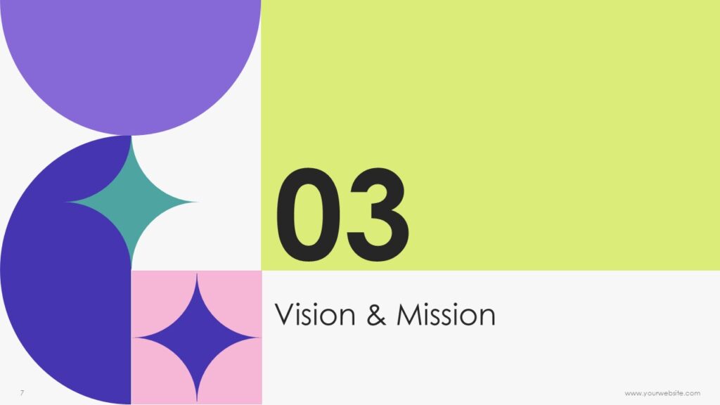 Mission and Vision Statement Business Plan Presentation Template