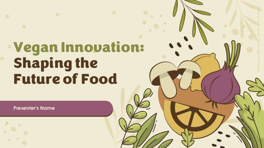 Vegan Innovation Shaping the Future of Food Presentation Template