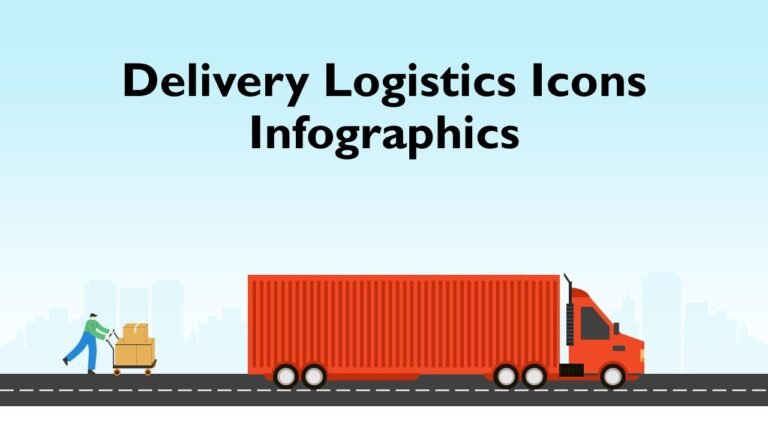Delivery Logistics Icons PowerPoint Infographics Templates
