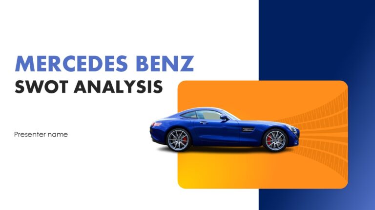 Luxury Brand Mercedes Benz SWOT Analysis PowerPoint Templates