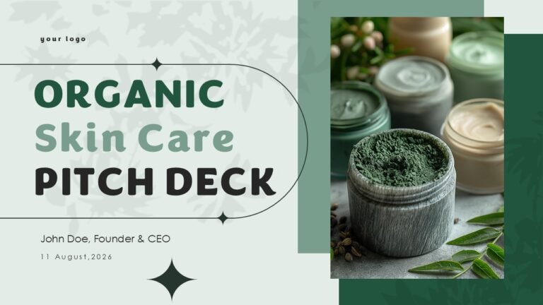 Organic Skin Care Pitch Deck PowerPoint Presentation and Google Slides ...