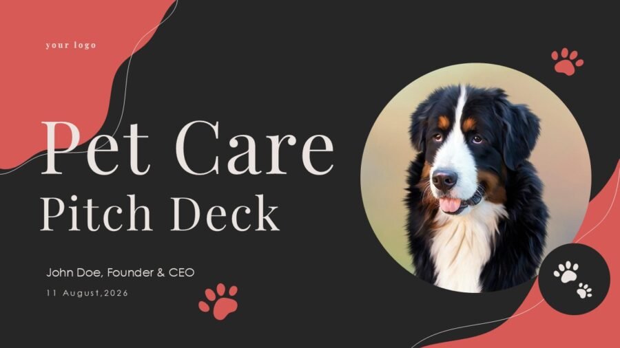 Pet Care Pitch Deck PowerPoint Presentation and Google Slides Themes