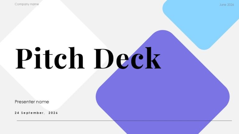 Professional Startup Pitch Deck Presentation and Google Slides Themes