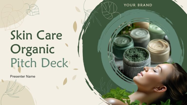 Skin Care Organic Pitch Deck Presentation Template