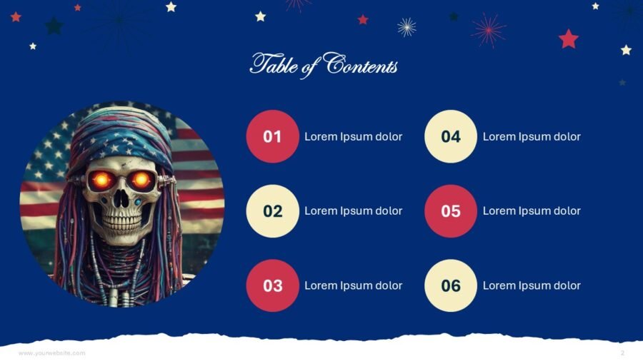 4th of July Happy Independence Day USA PPT Template