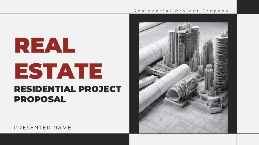 Real Estate Residential Project Proposal PowerPoint Templates