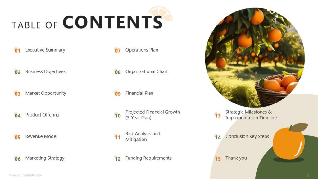 Orange Farm Investment Deck Presentation Templates