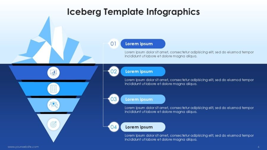 Iceberg Template Infographics PowerPoint Templates