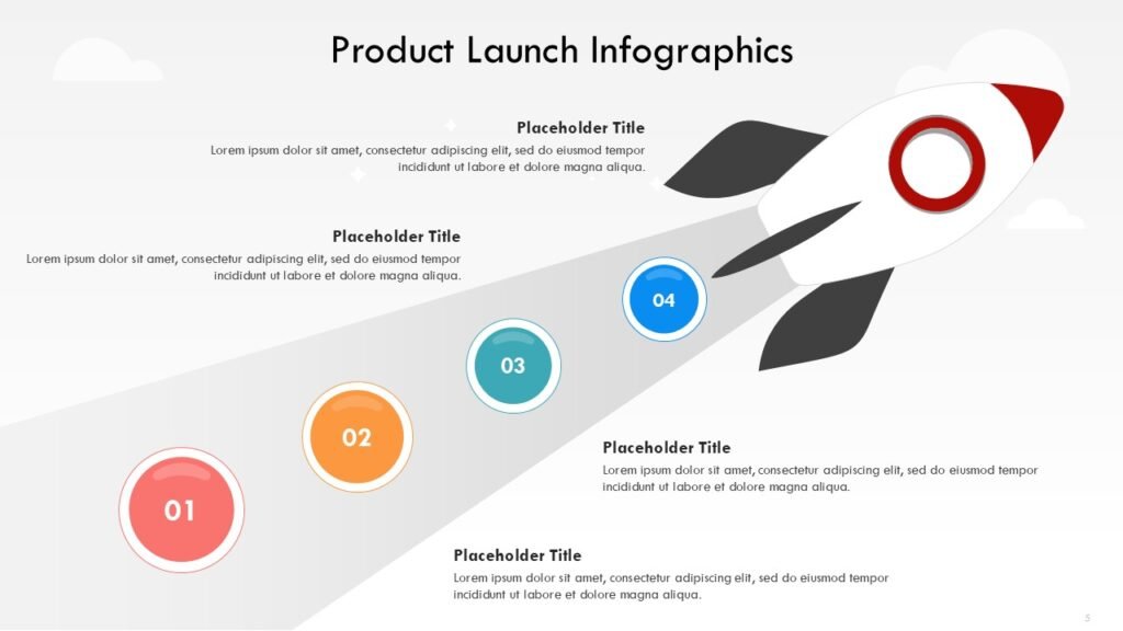 Product Launch Infographics PowerPoint Template