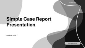 Simple Case Report PowerPoint Presentation Templates