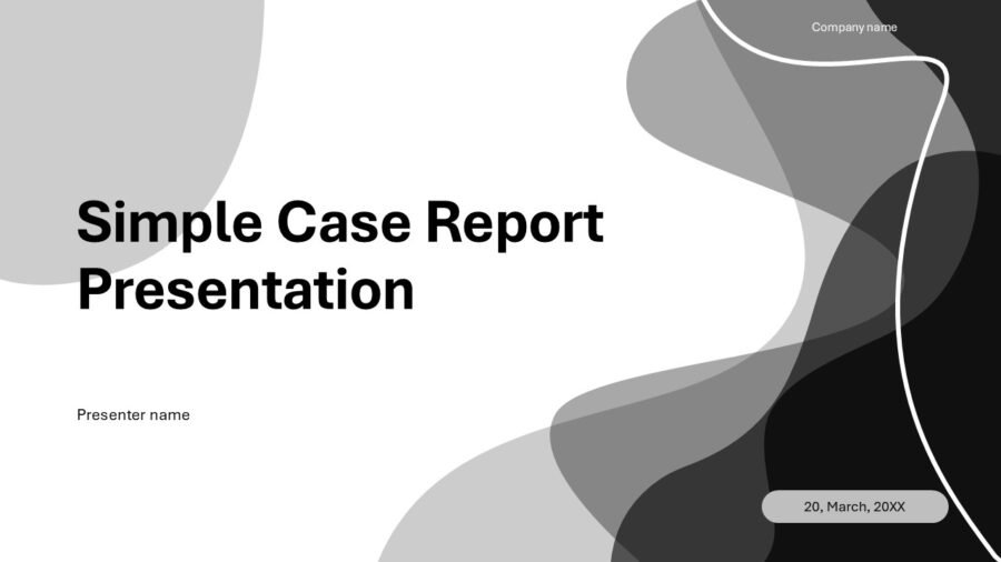 Simple Case Report PowerPoint Presentation Templates
