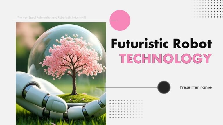 Futuristic Robot Technology PPT Template