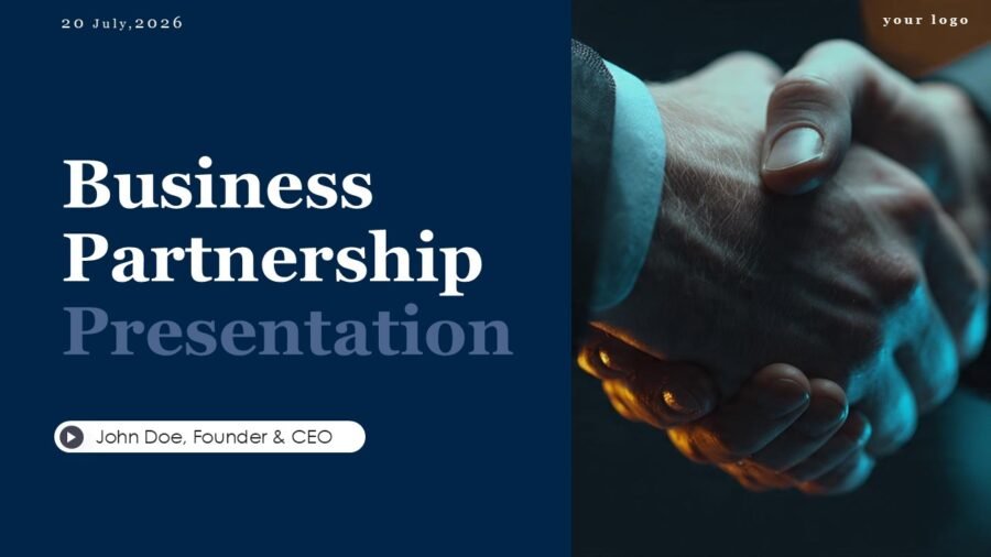 Business Partnership Free PowerPoint Template | Free PPT
