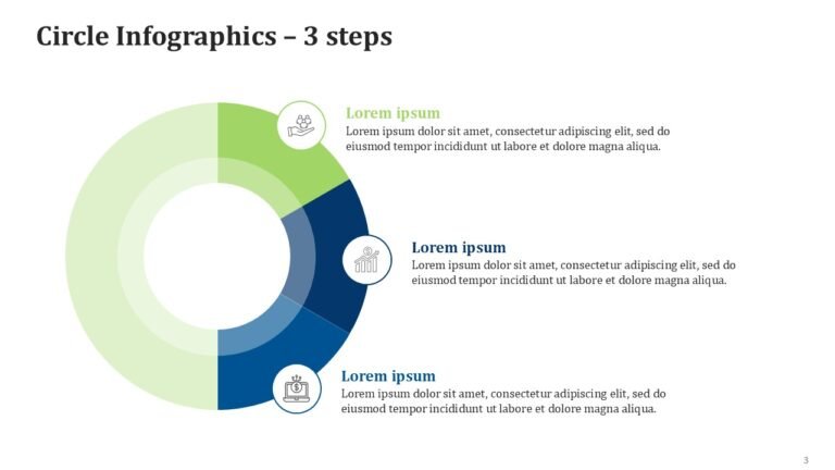 Circle Infographics PPT Template for Business Presentations