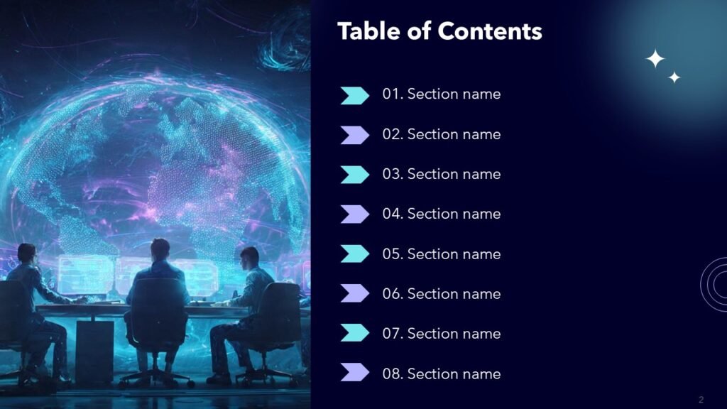 Remote Team Collaboration PPT Template for Work Success