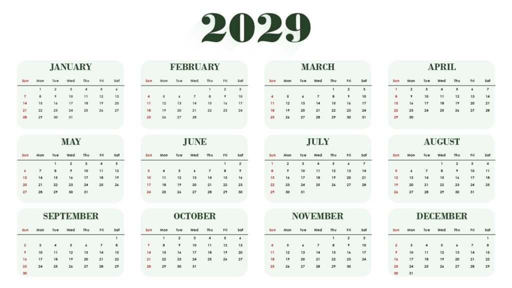 2029 Agenda 365 Day Daily Planner Management PowerPoint Infographics ...
