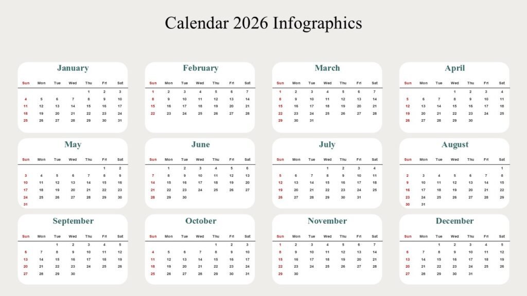 Calendar 2026 Strategic Event Planning PowerPoint Infographics ...