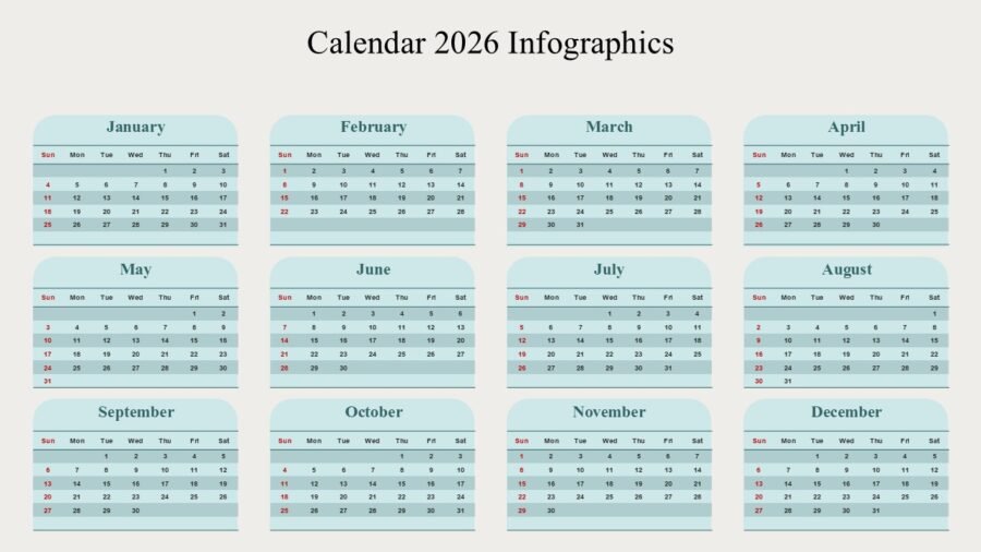 Calendar 2026 Strategic Event Planning PowerPoint Infographics ...